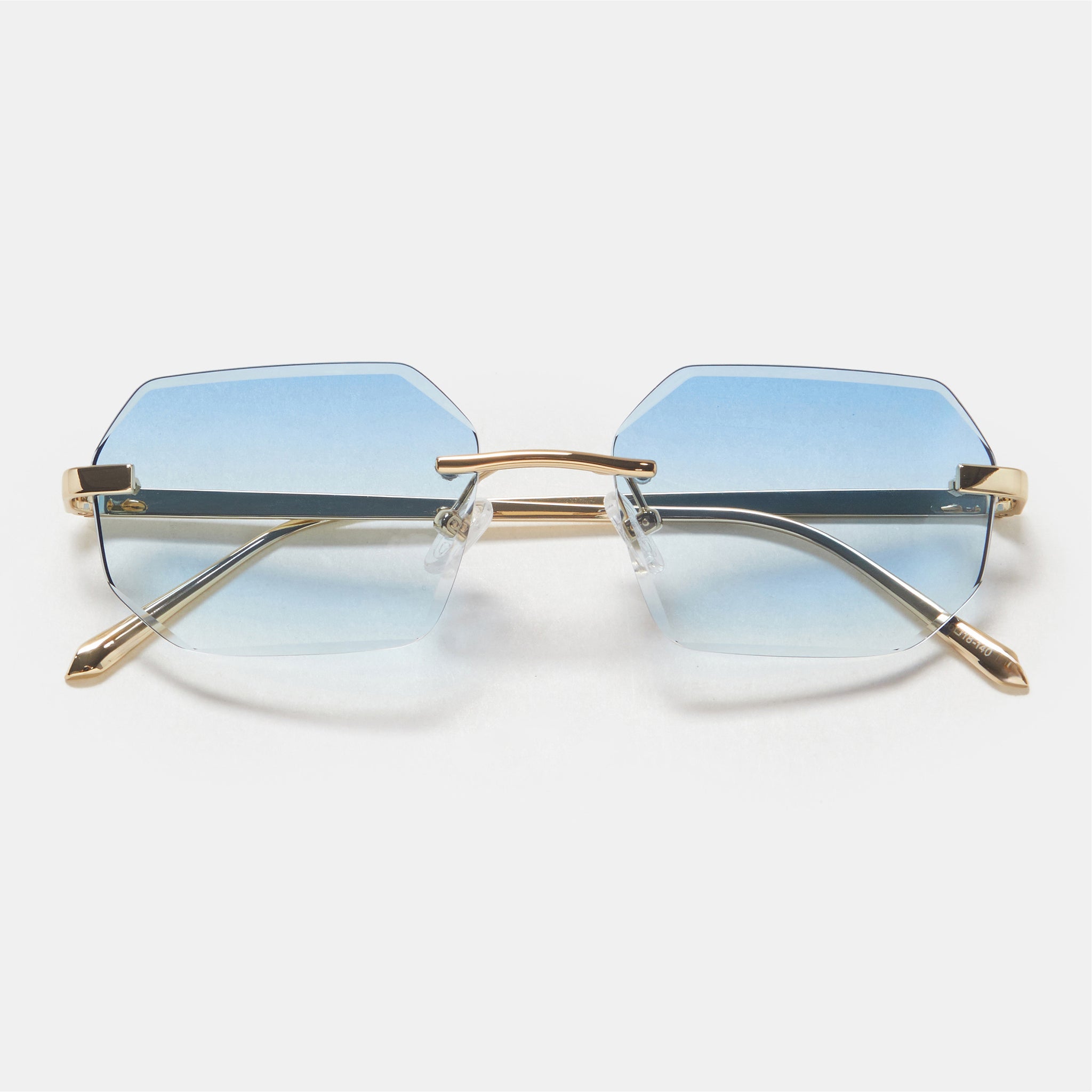 Monaco Gradient Blue Geometric Sunglasses